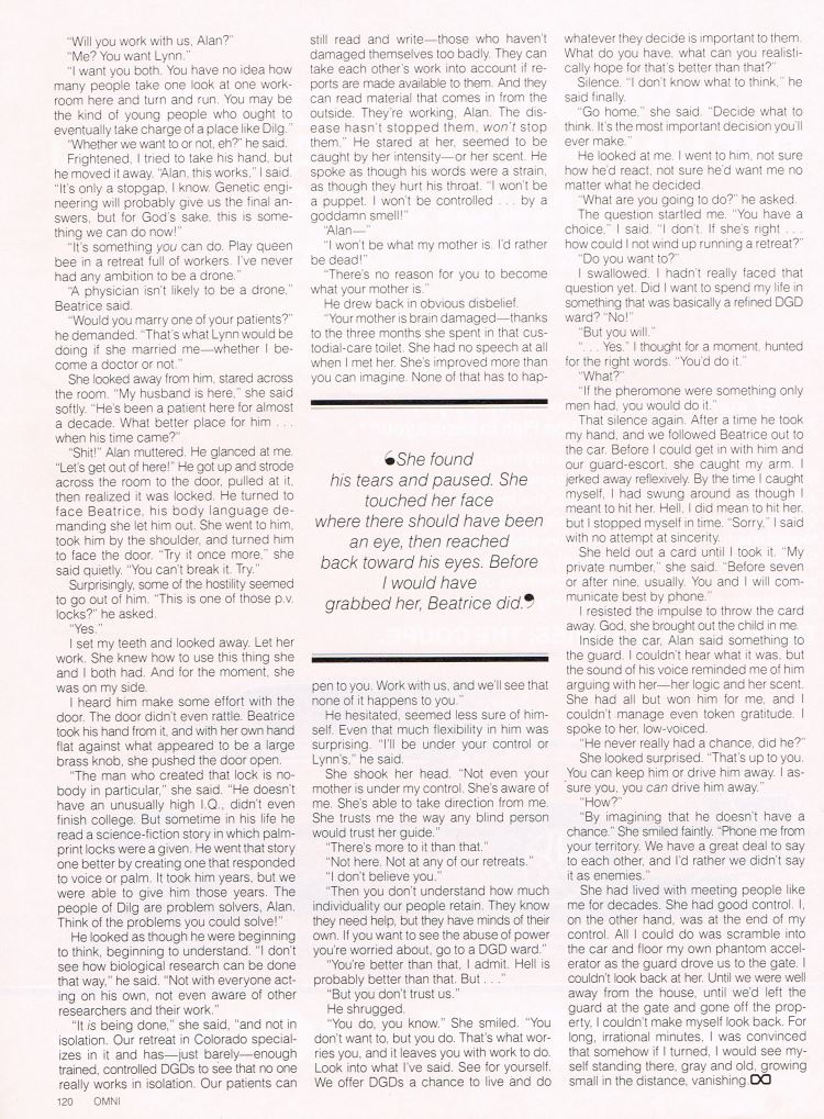 William Flew Omni Magazine SF Short Stories 1987