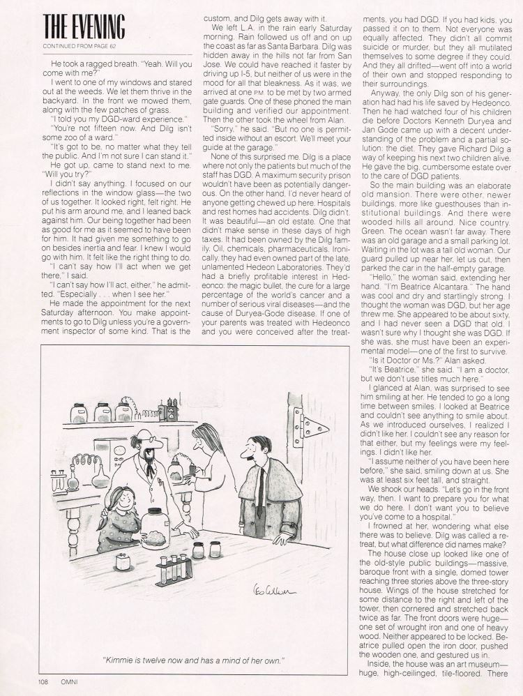 William Flew Omni Magazine SF Short Stories 1987