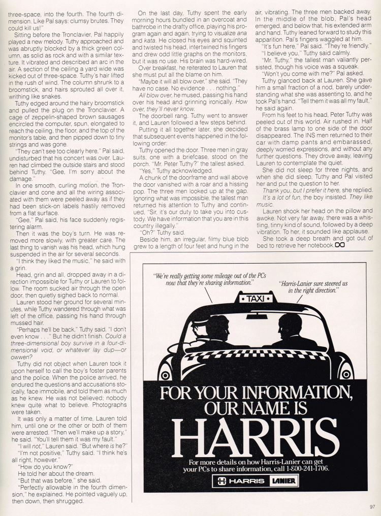 William Flew Omni Magazine SF Short Stories January 1986